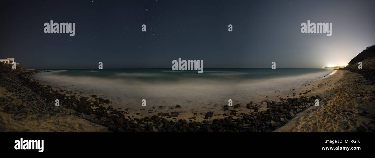 Night sky over sea panorama Stock Photo - Alamy