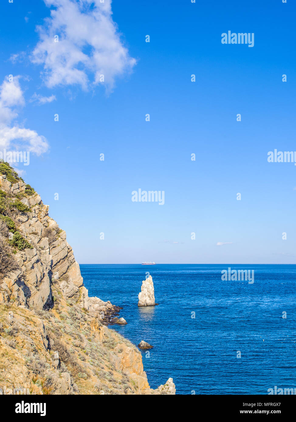 Nature of the Black Sea, Gaspra Stock Photo - Alamy