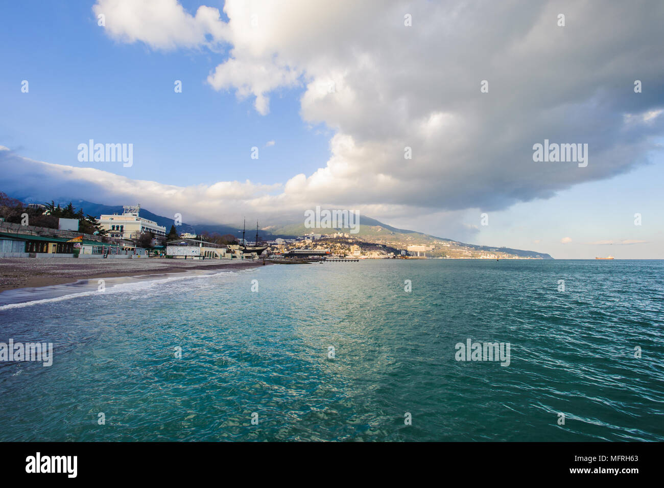 Yalta, a resort city in Crimea, southern Ukraine, on the north coast of ...