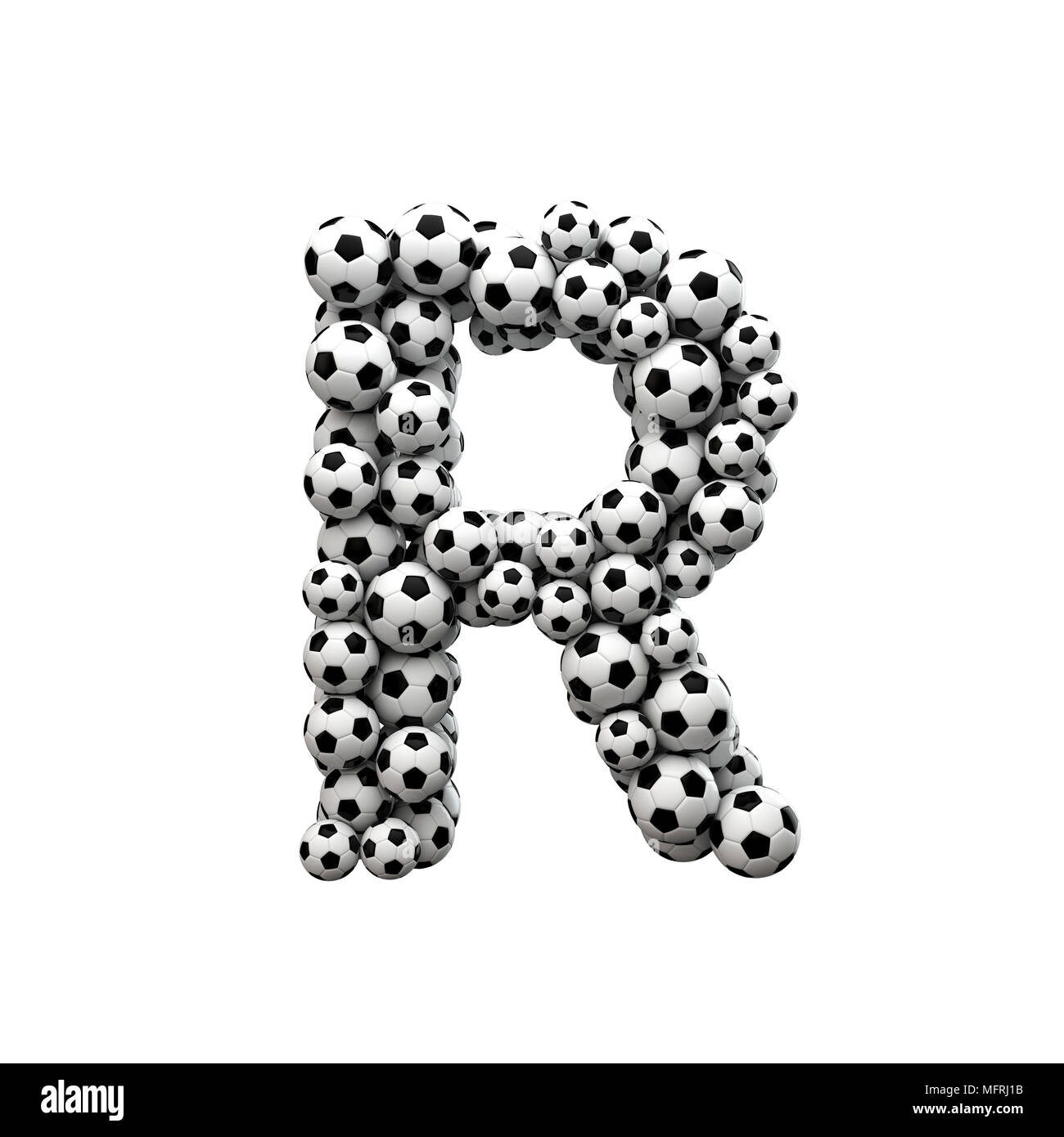 Soccer alphabet capital letter illustration hi-res stock photography ...