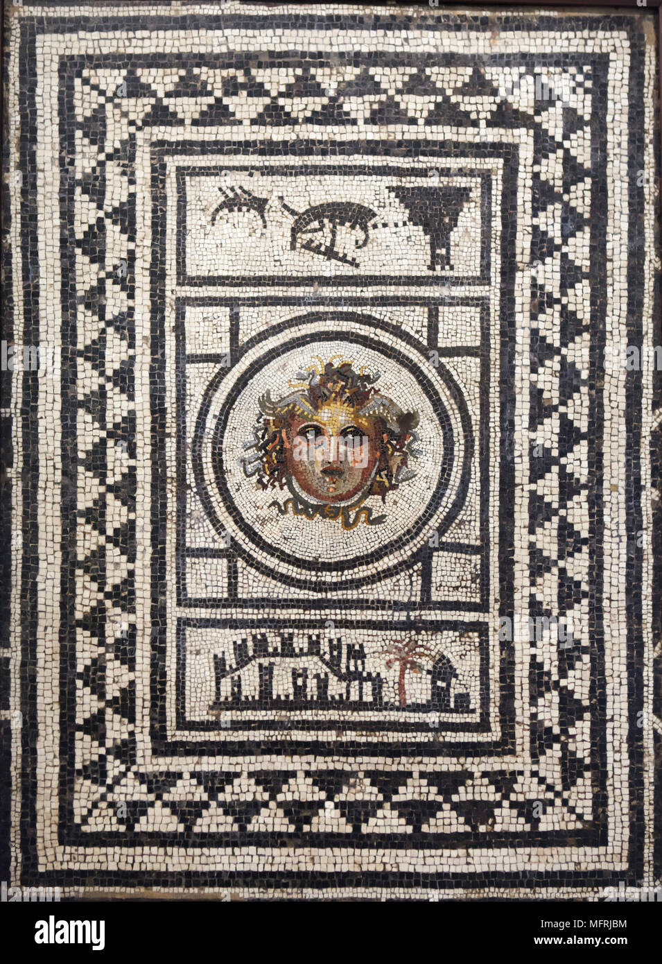 Roman mosaic medusa hi-res stock photography and images - Alamy