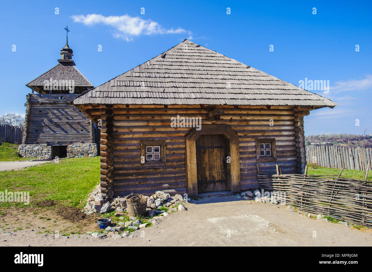 Small house where the cossacks lived Stock Photo - Alamy