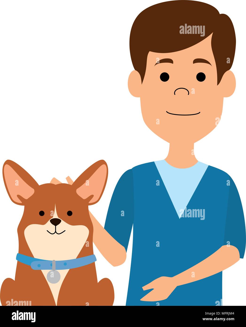 veterinary doctor with dog avatar character vector illustration design ...
