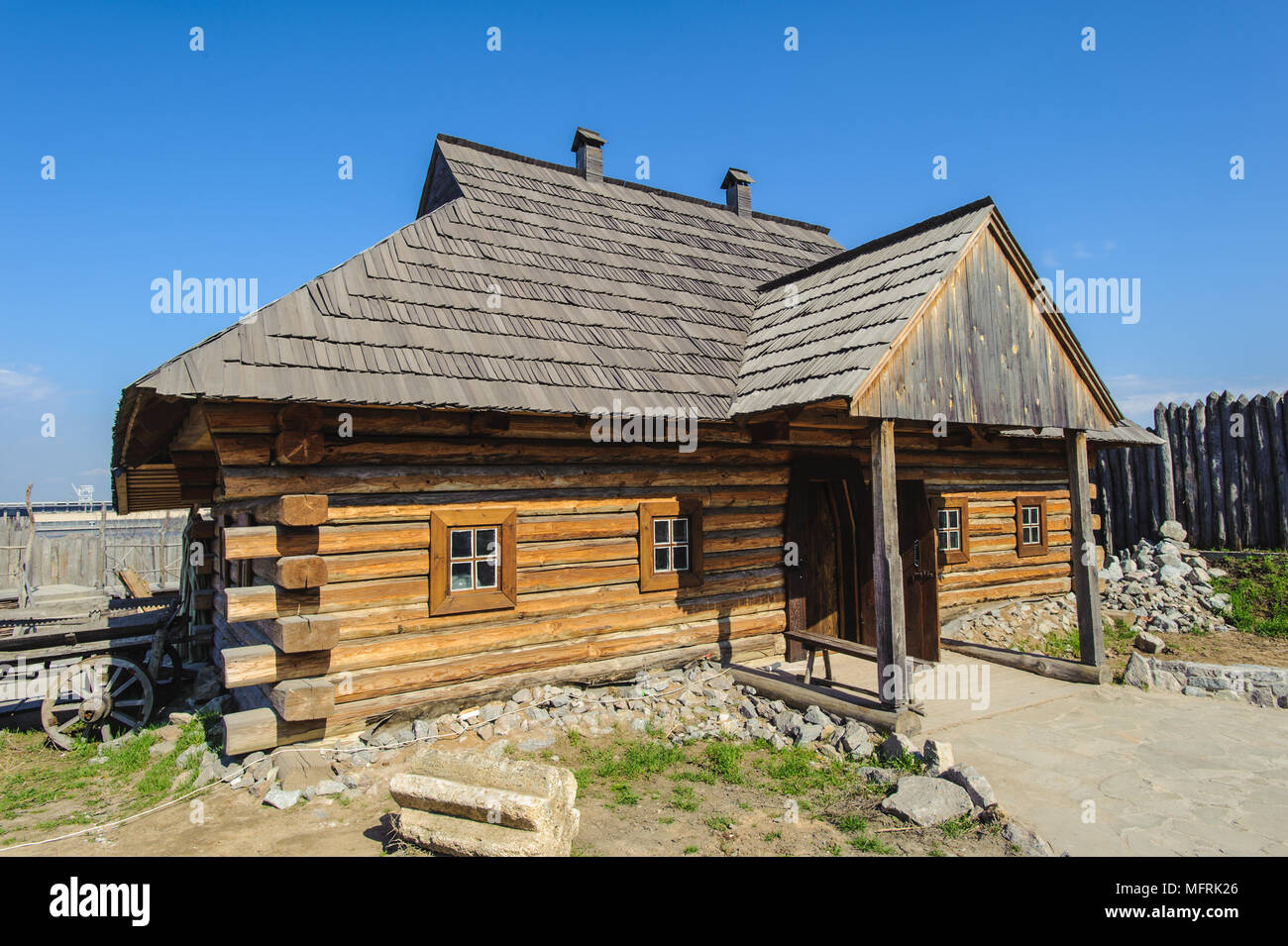 Ancient house of the Ukrainian cossacks Stock Photo - Alamy