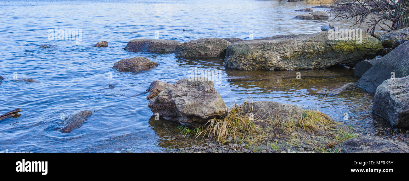 Stones in the river Stock Photo - Alamy