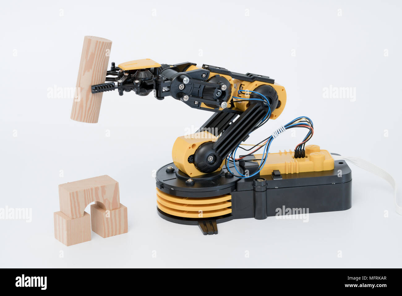 Plastic robot arm model Stock Photo - Alamy