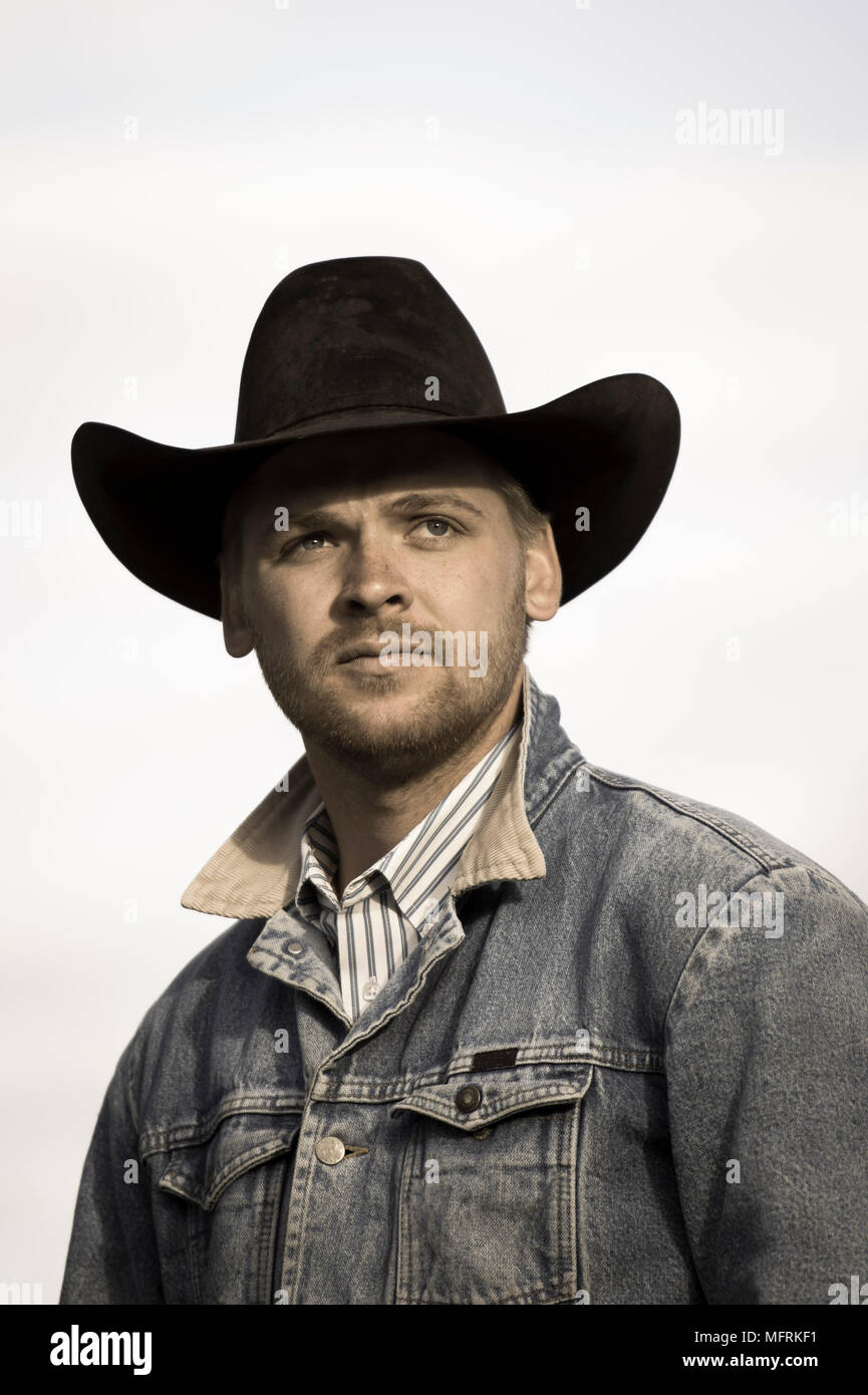 Cowboy Wrangler Riding In Ranch High Resolution Stock Photography and ...