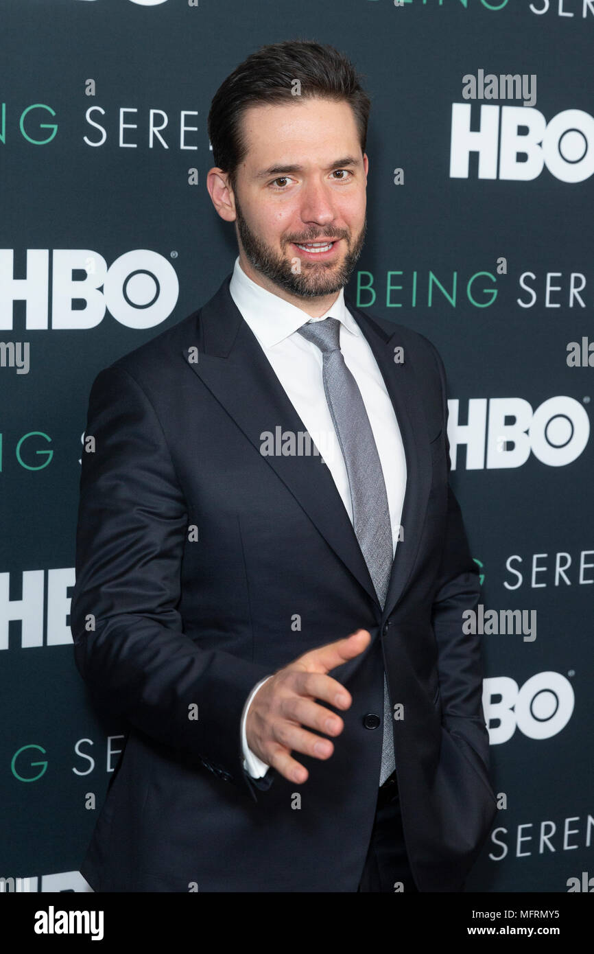 New York, NY - April 25, 2018: Alexis Ohanian attends premiere HBO ...