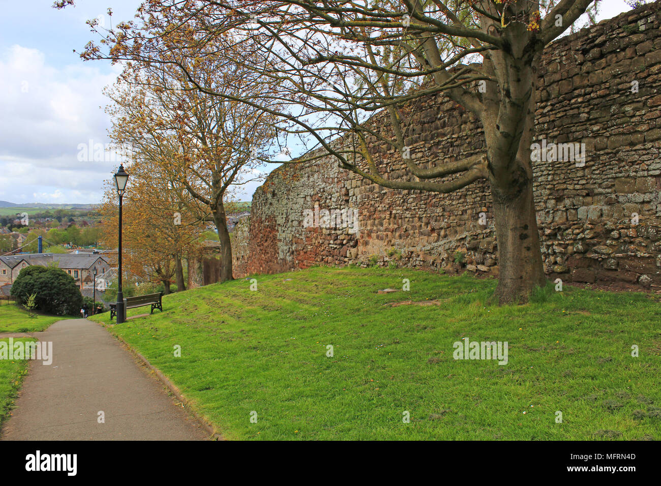Exeter city wall hi-res stock photography and images - Alamy