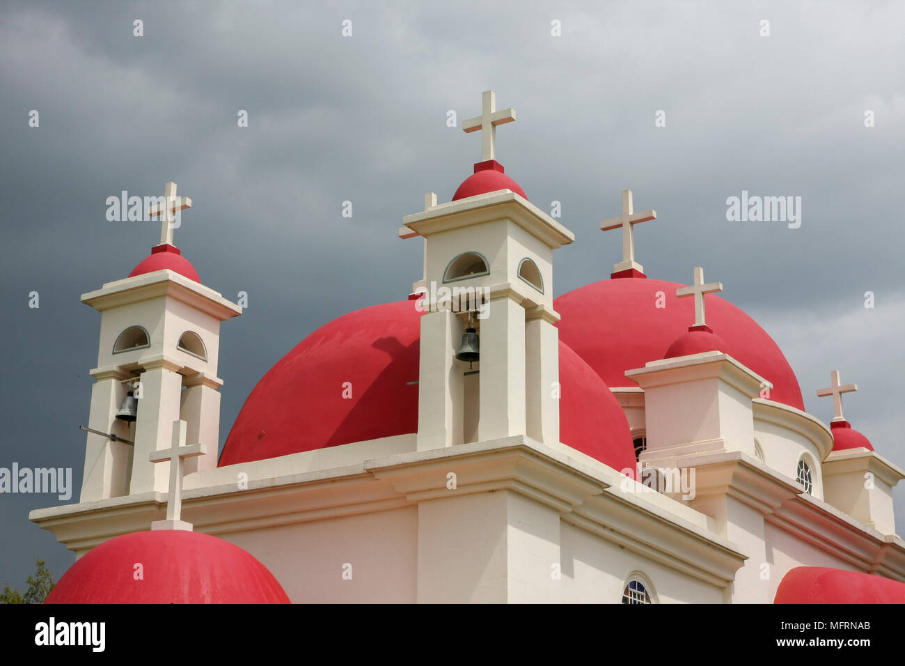Israel, Capernaum by the Sea of Galilee, the Greek Orthodox Church of ...