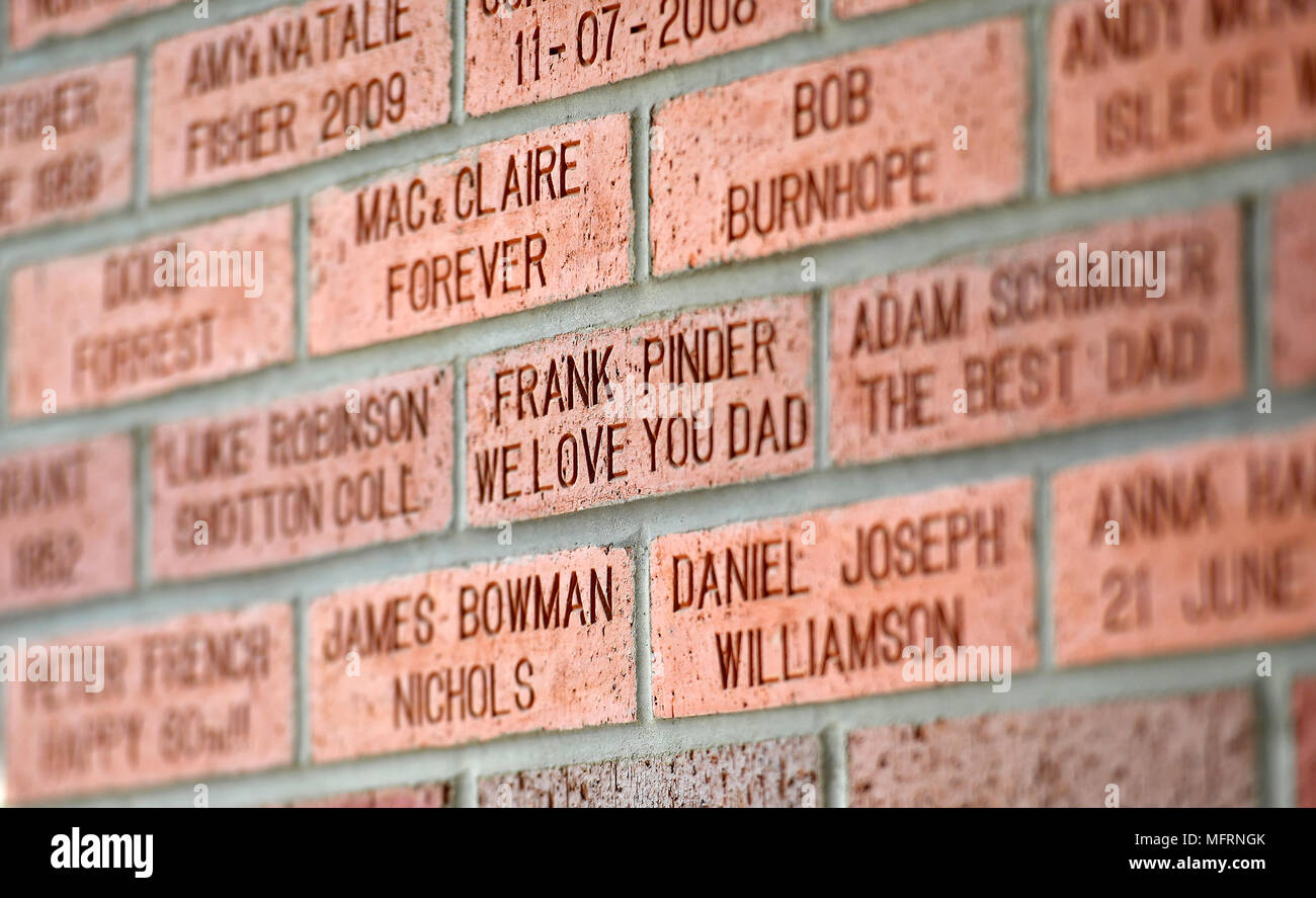 Commemorative bricks hi-res stock photography and images - Alamy