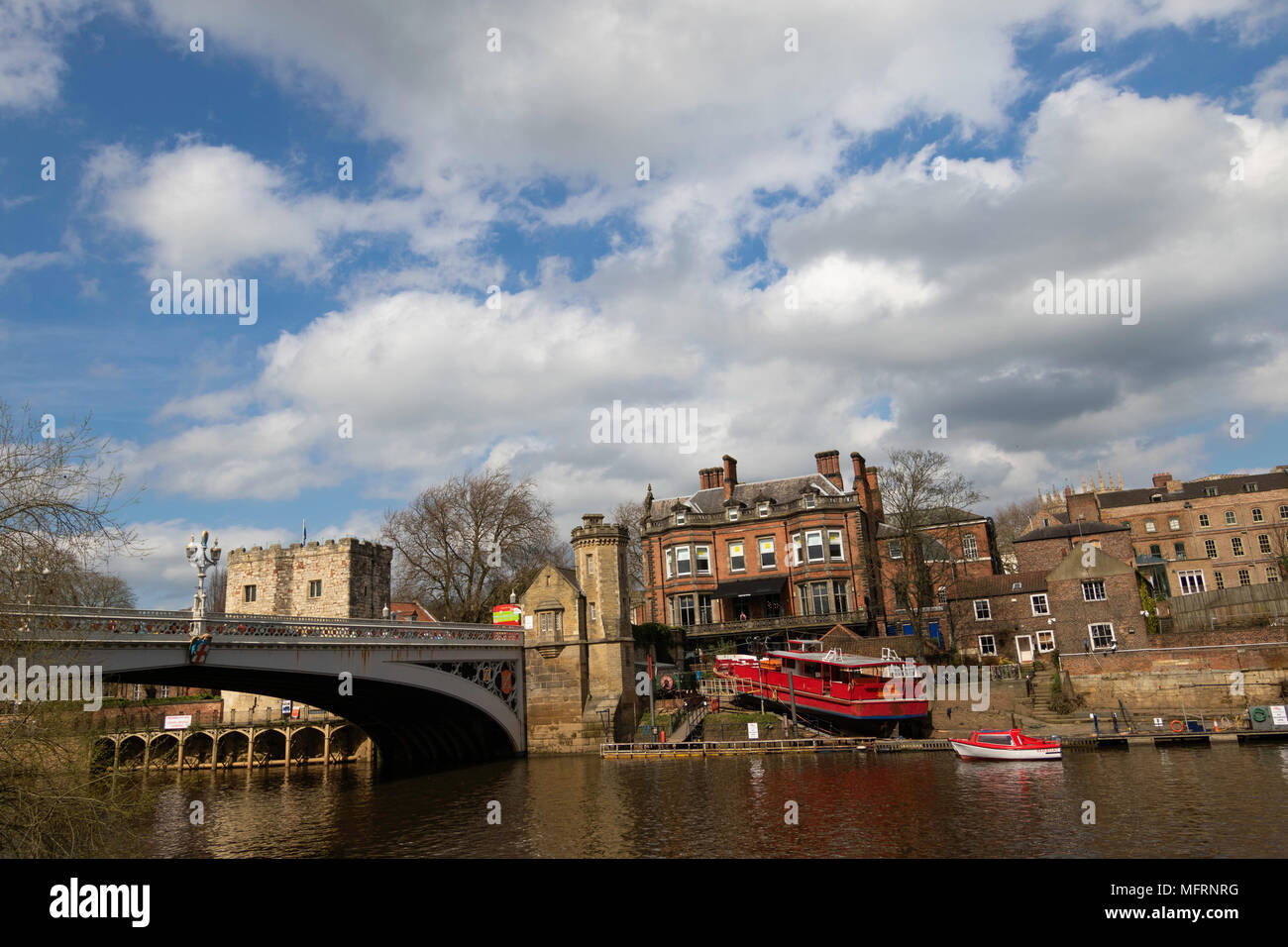 Lendal bridge over the River Ouse at York, North Yorkshire, England, UK ...