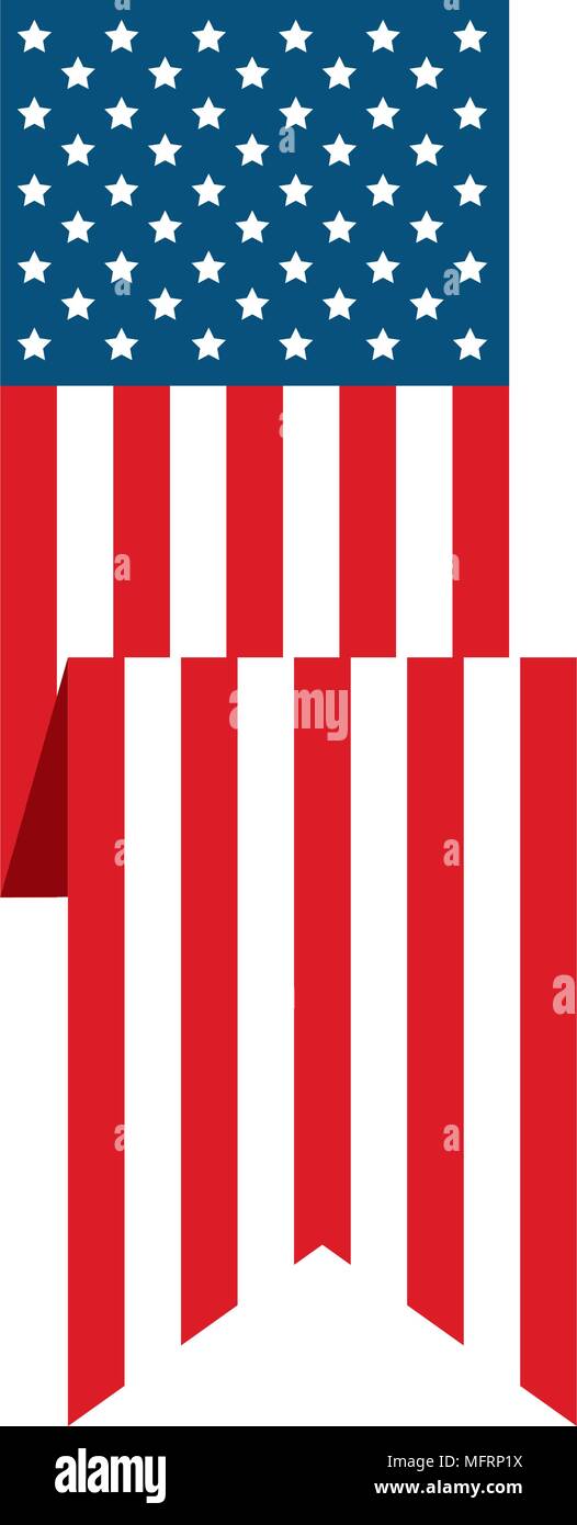 ribbon united states of america flag vector illustration design Stock ...