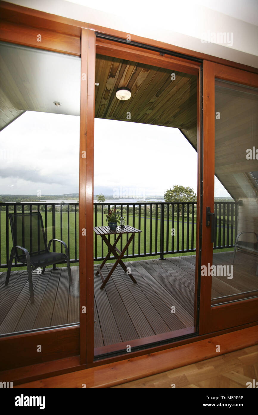 View through open door to balcony hi-res stock photography and images ...