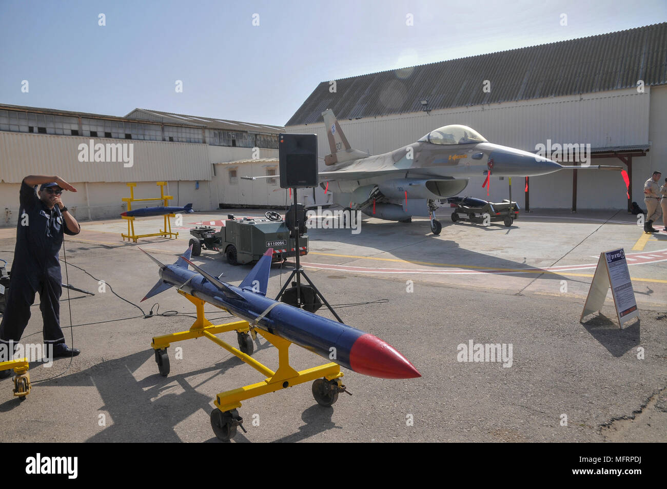 A display of Air to Air and Air to ground guided missiles used by the ...