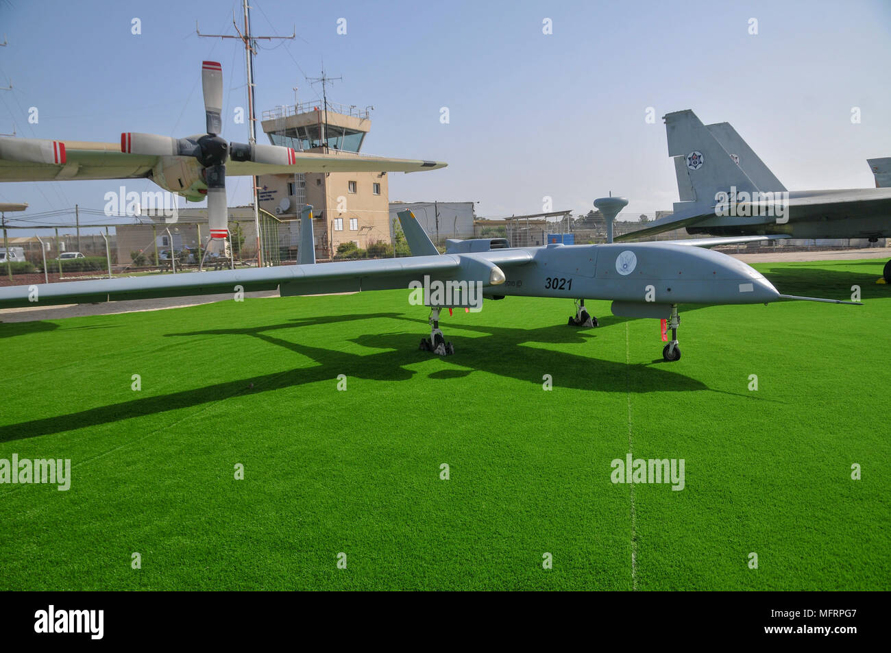 An Israeli Air force (IAF) exhibition. Unmanned Aerial Vehicles (UAV ...