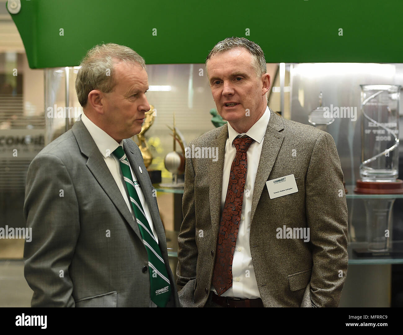 Technical director at Combilift Robert Moffett (left) and Senator ...