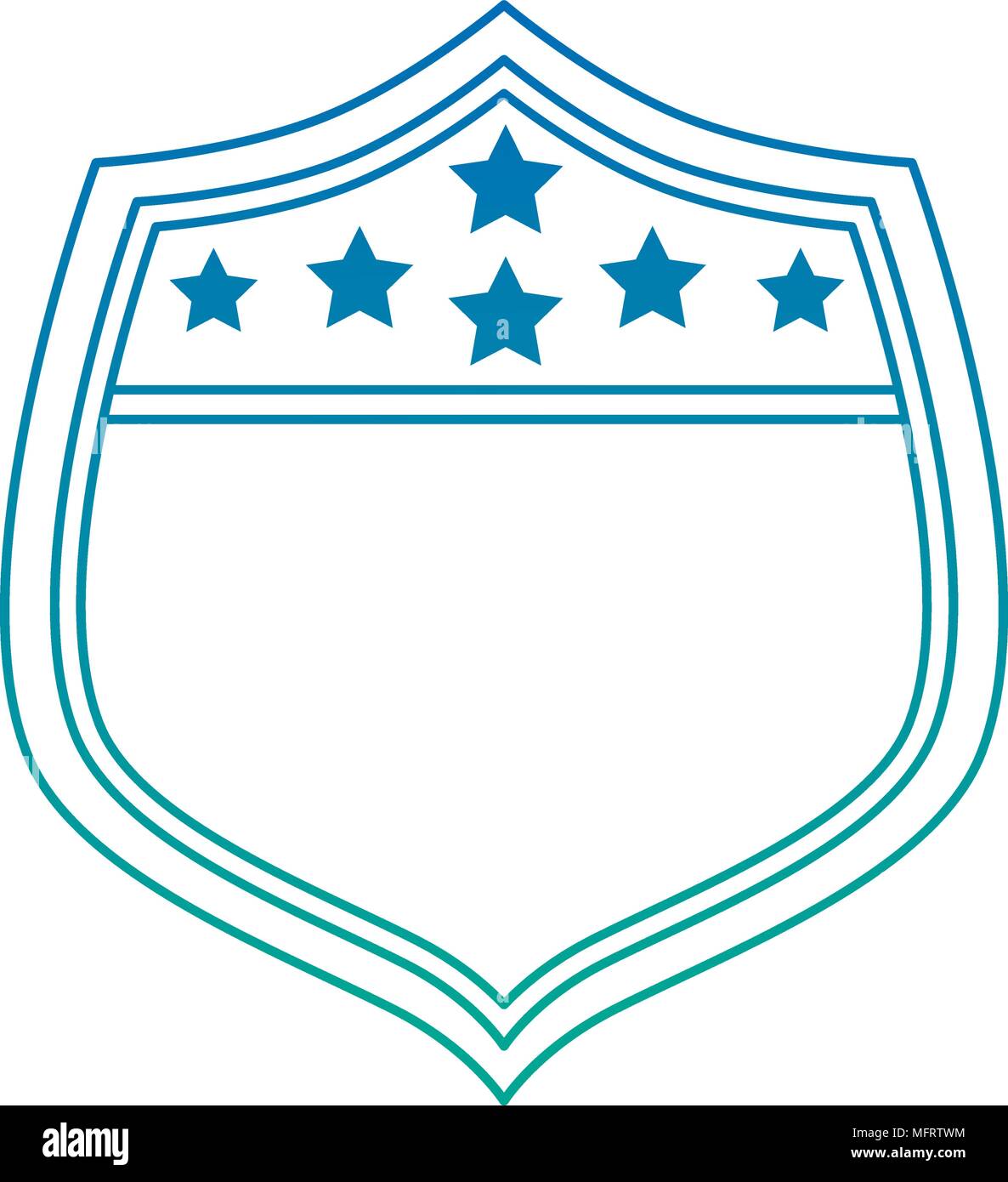 united states of america emblematic shield vector illustration design ...