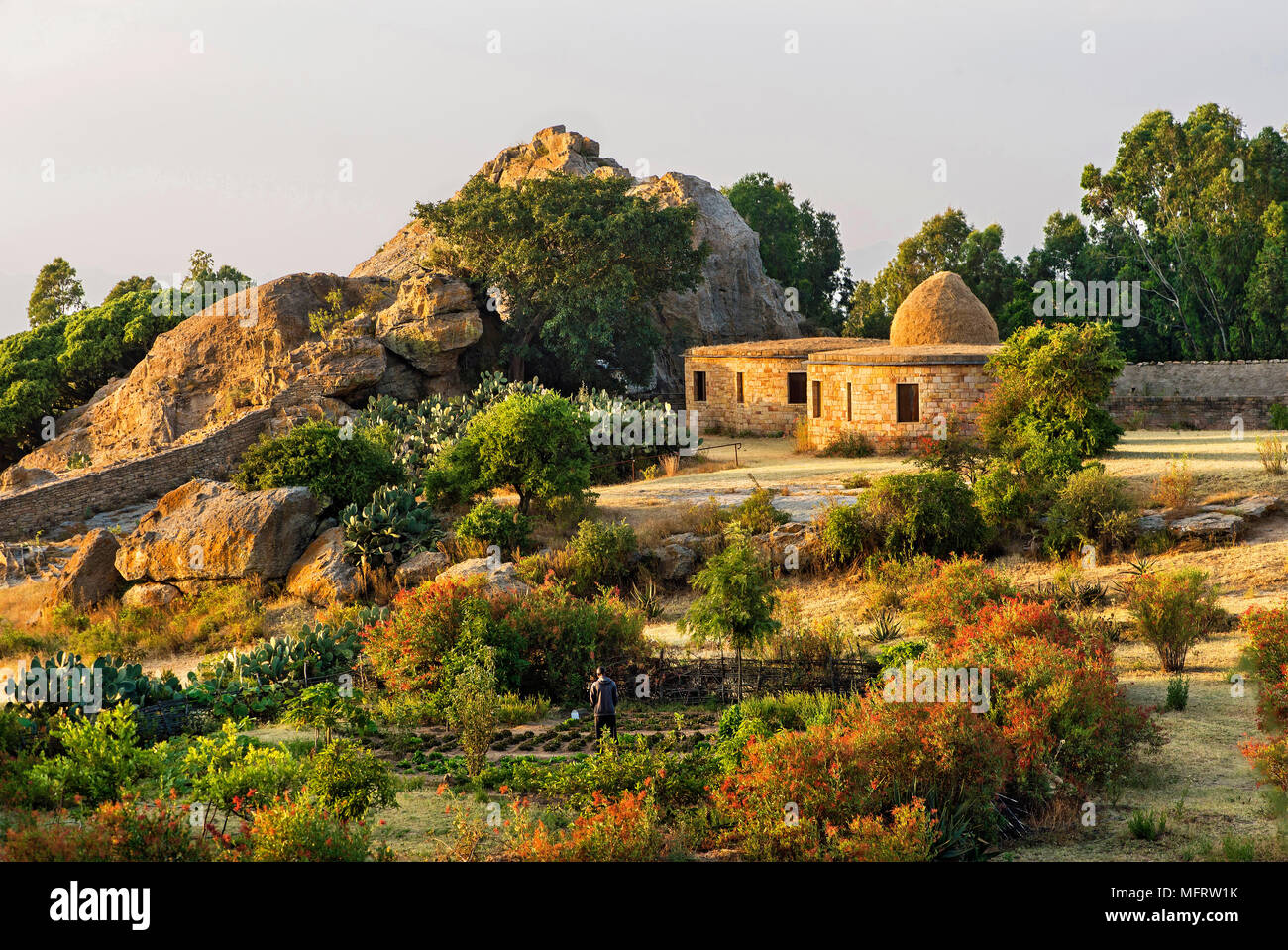 Guest accommodation, Gheralta-Lodge, Hawzien, Tigray, Ethiopia Stock ...