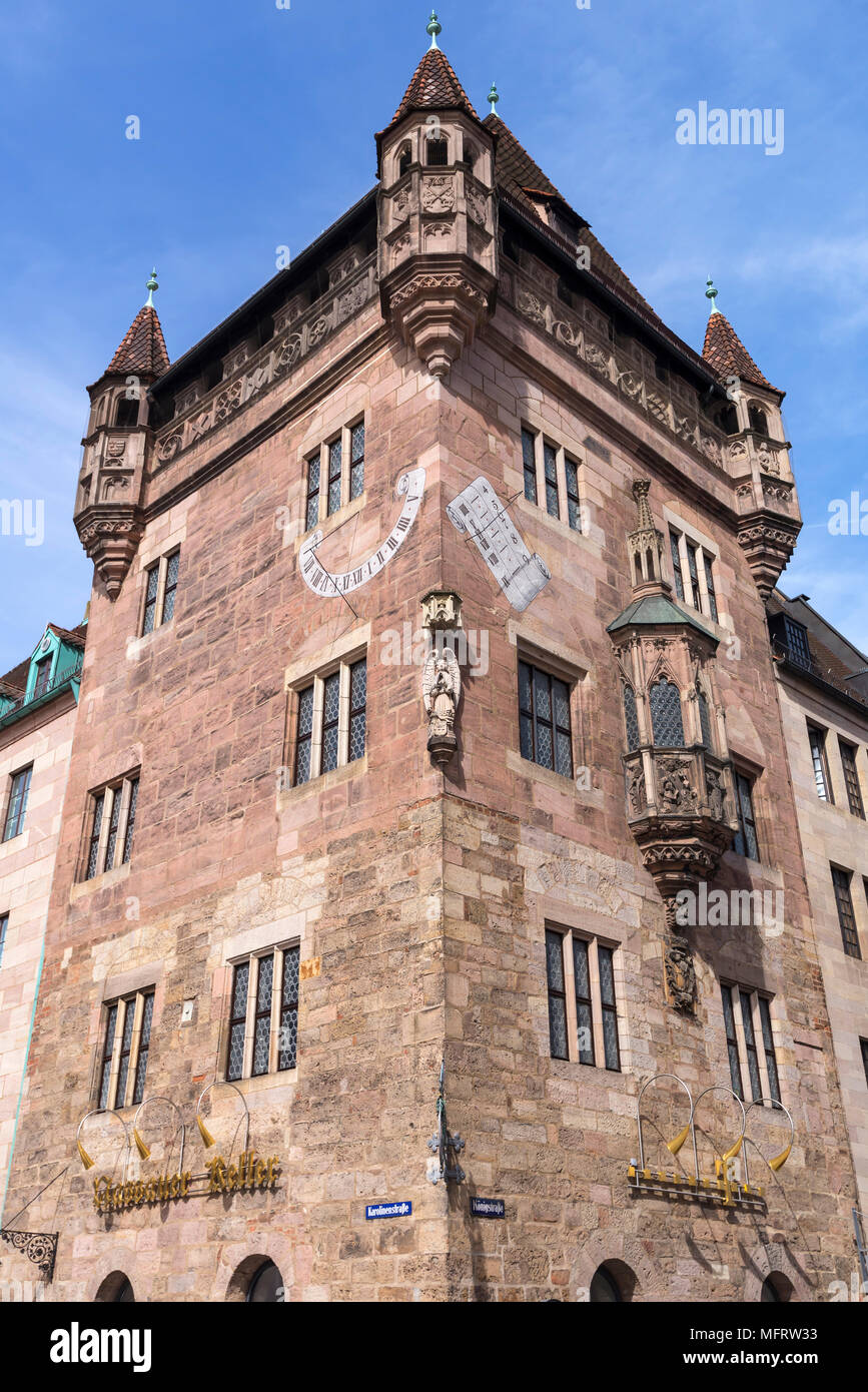 Nassauer Haus, medieval residential tower 15th century, Nuremberg ...
