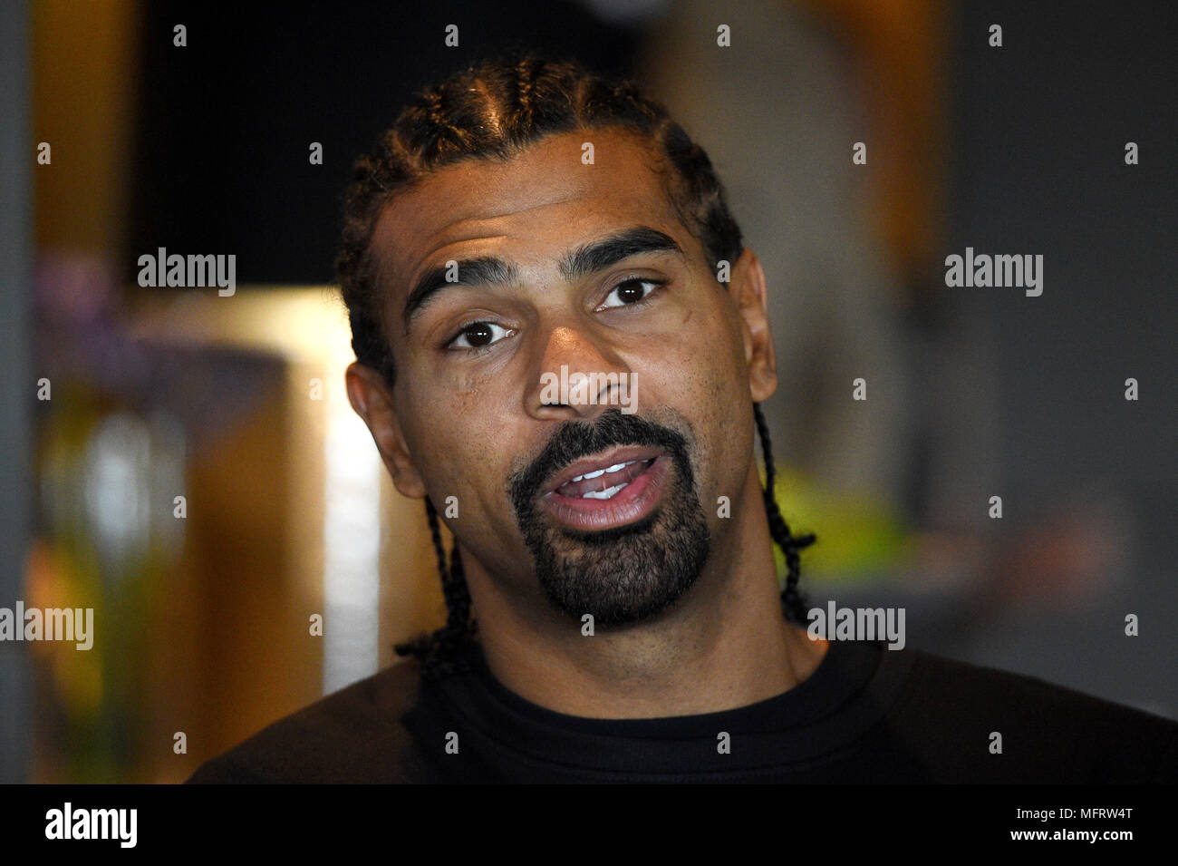 David Haye during the media day at Park Plaza London Riverbank Stock ...