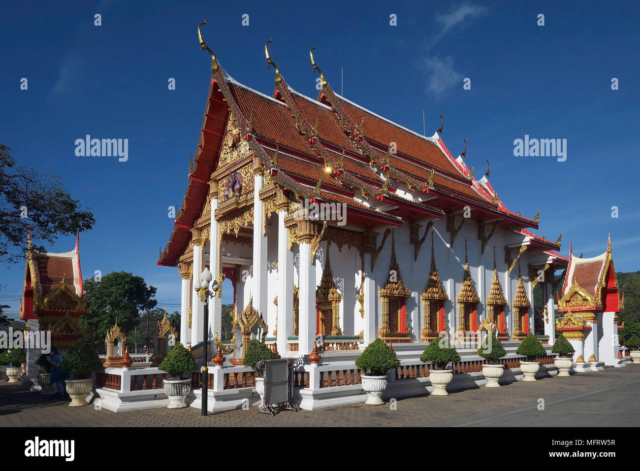 Building of Wat Chalong, largest temple on Phuket, Thailand Stock Photo ...