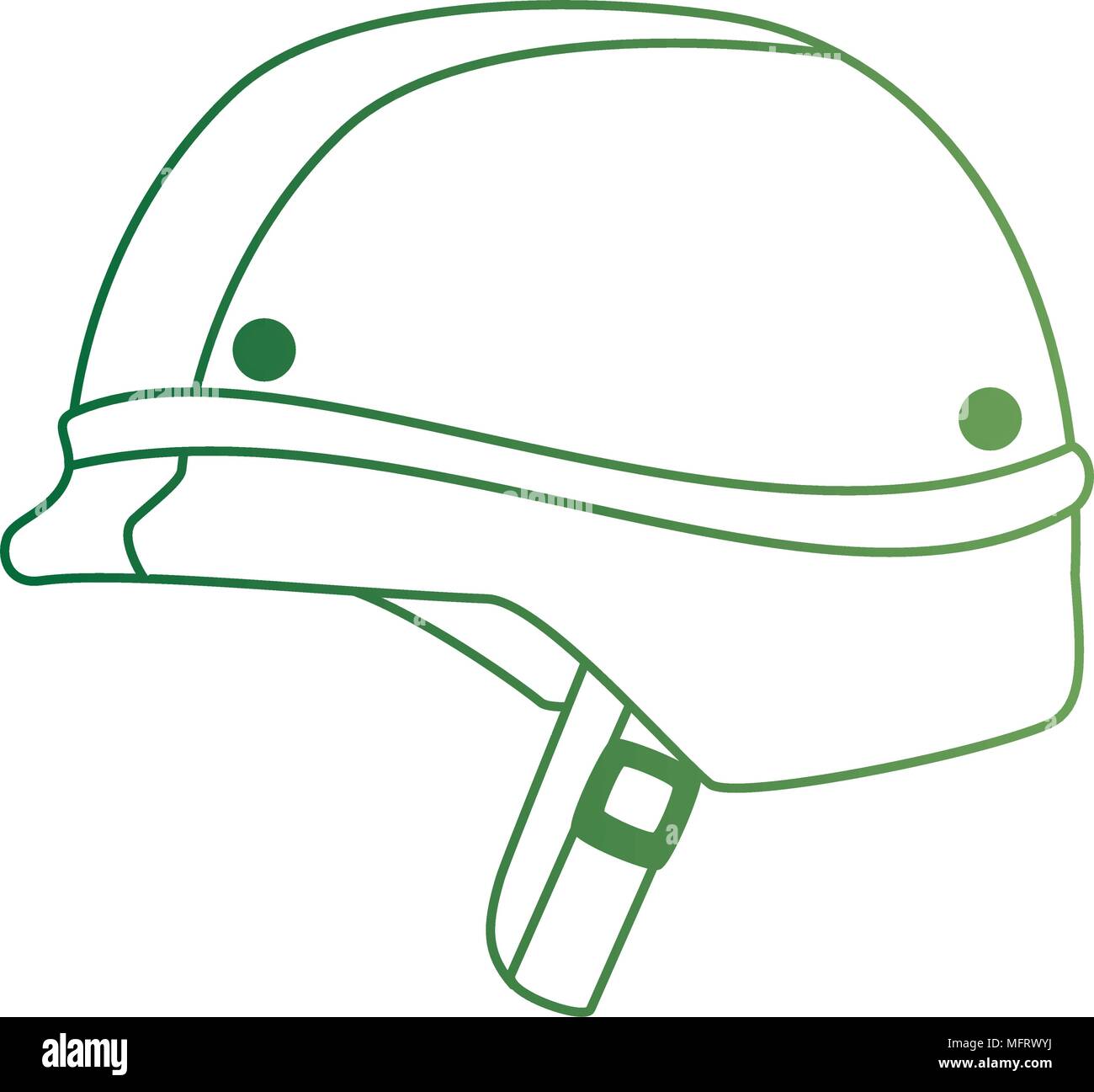 Military Helmet Vector