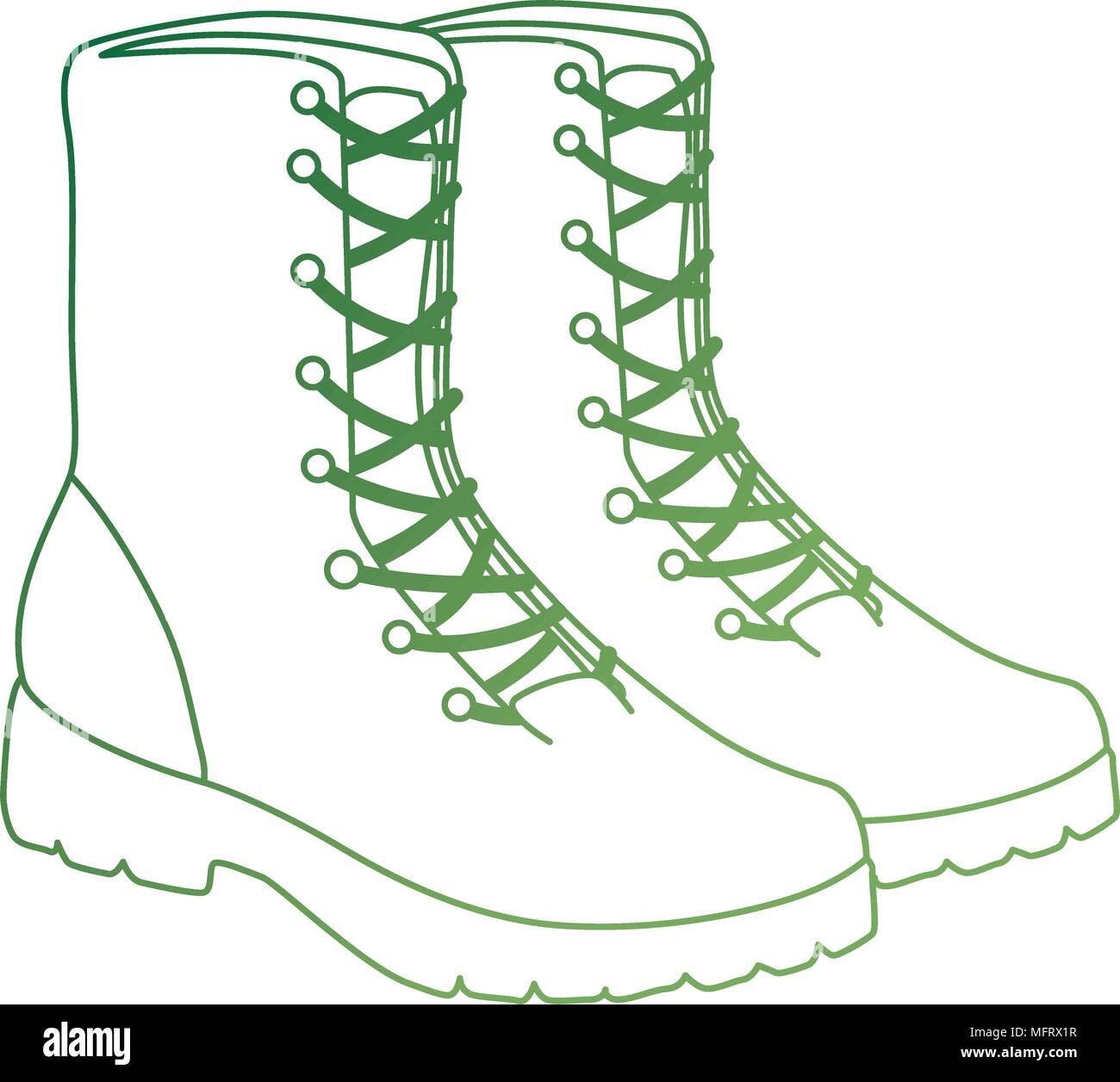 military boots equipment icon vector illustration design Stock Vector ...