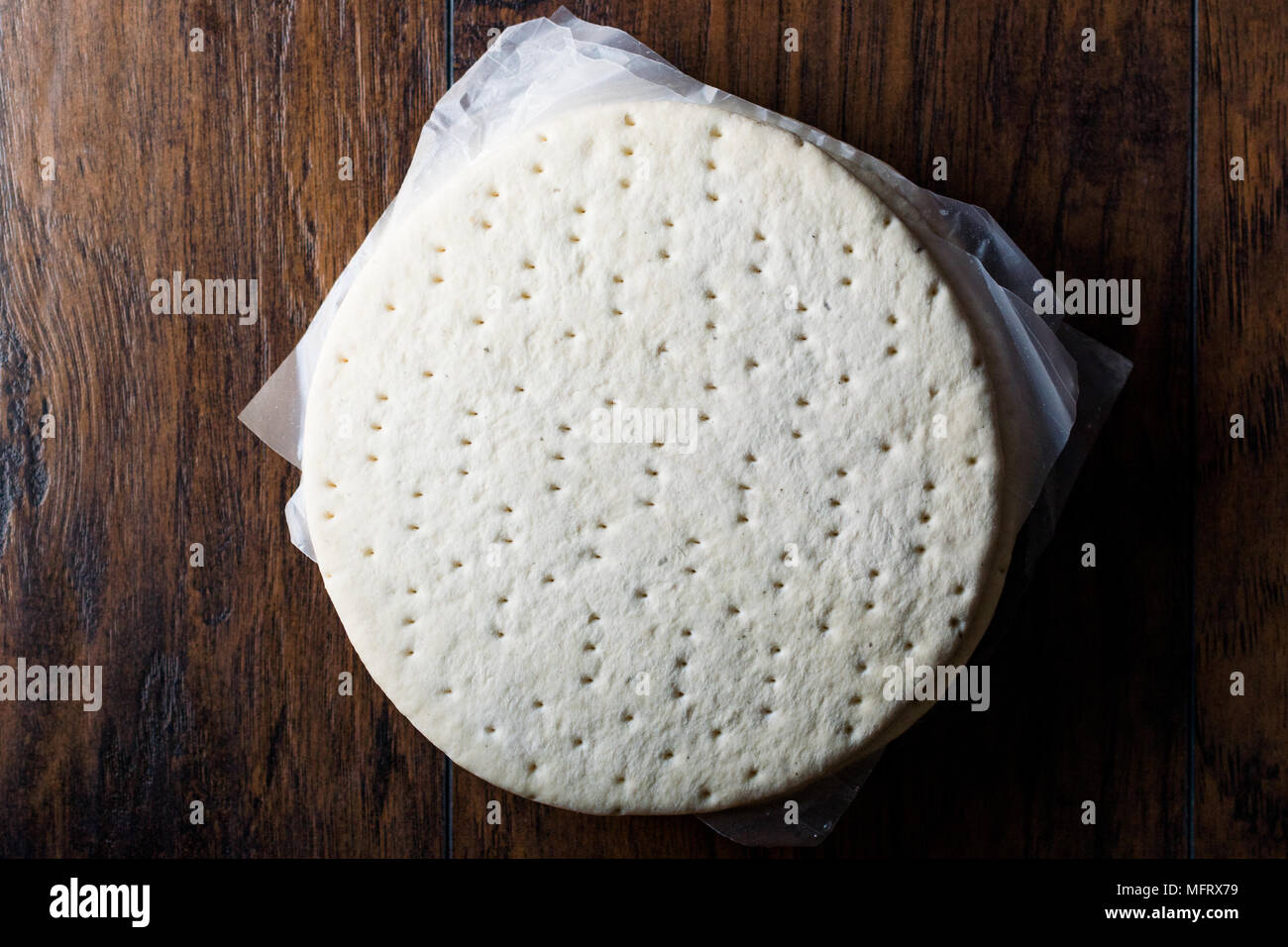 Frozen Pizza Base or Dough. Fast Food Stock Photo - Alamy
