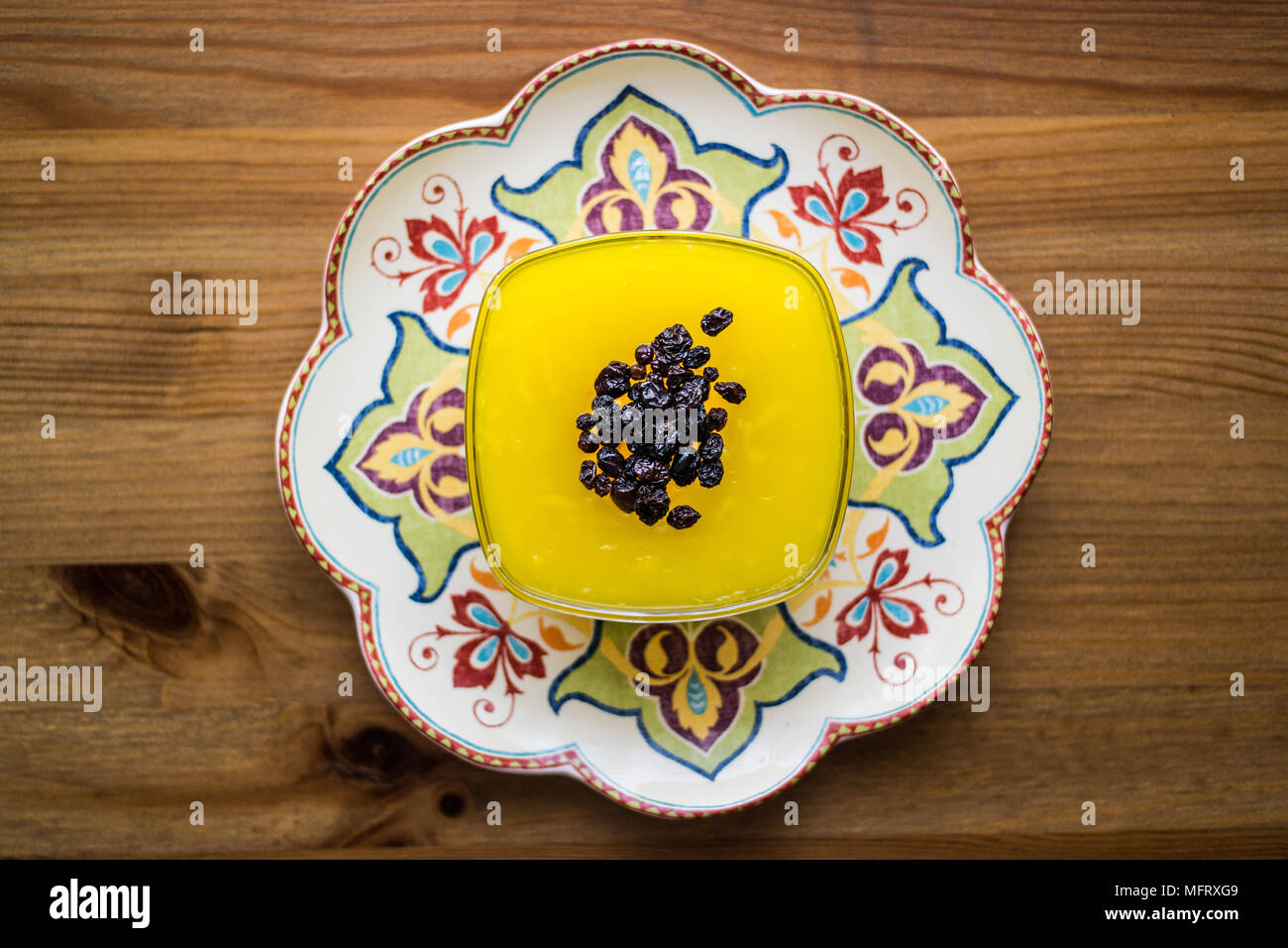 Zerde is a Turkish dessert, a sort of sweet pudding from rice that is ...