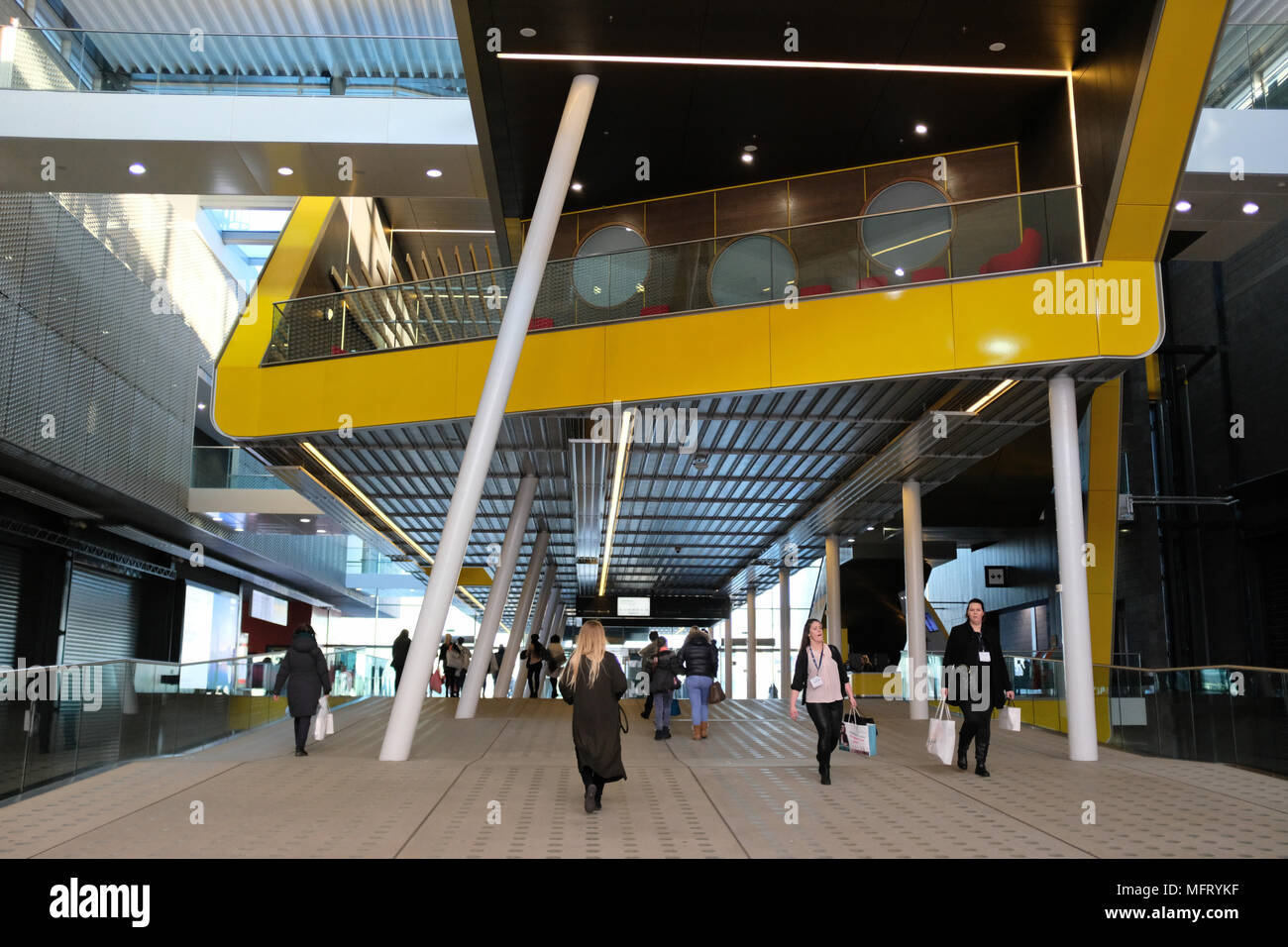 People walking through the Excel Centre in London, England Stock Photo ...