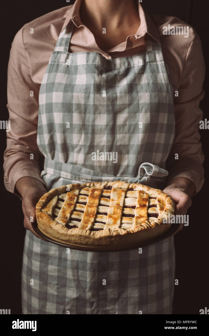 Person eating pie hi-res stock photography and images - Alamy