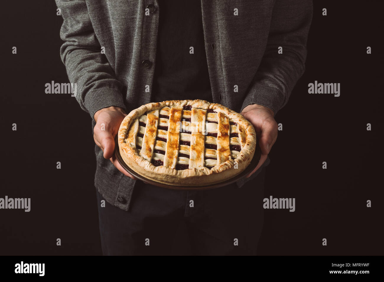 Man eating pie hi-res stock photography and images - Alamy