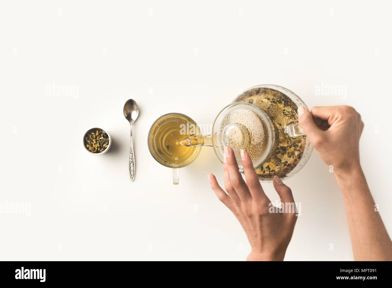 Pouring herbal tea hi-res stock photography and images - Alamy