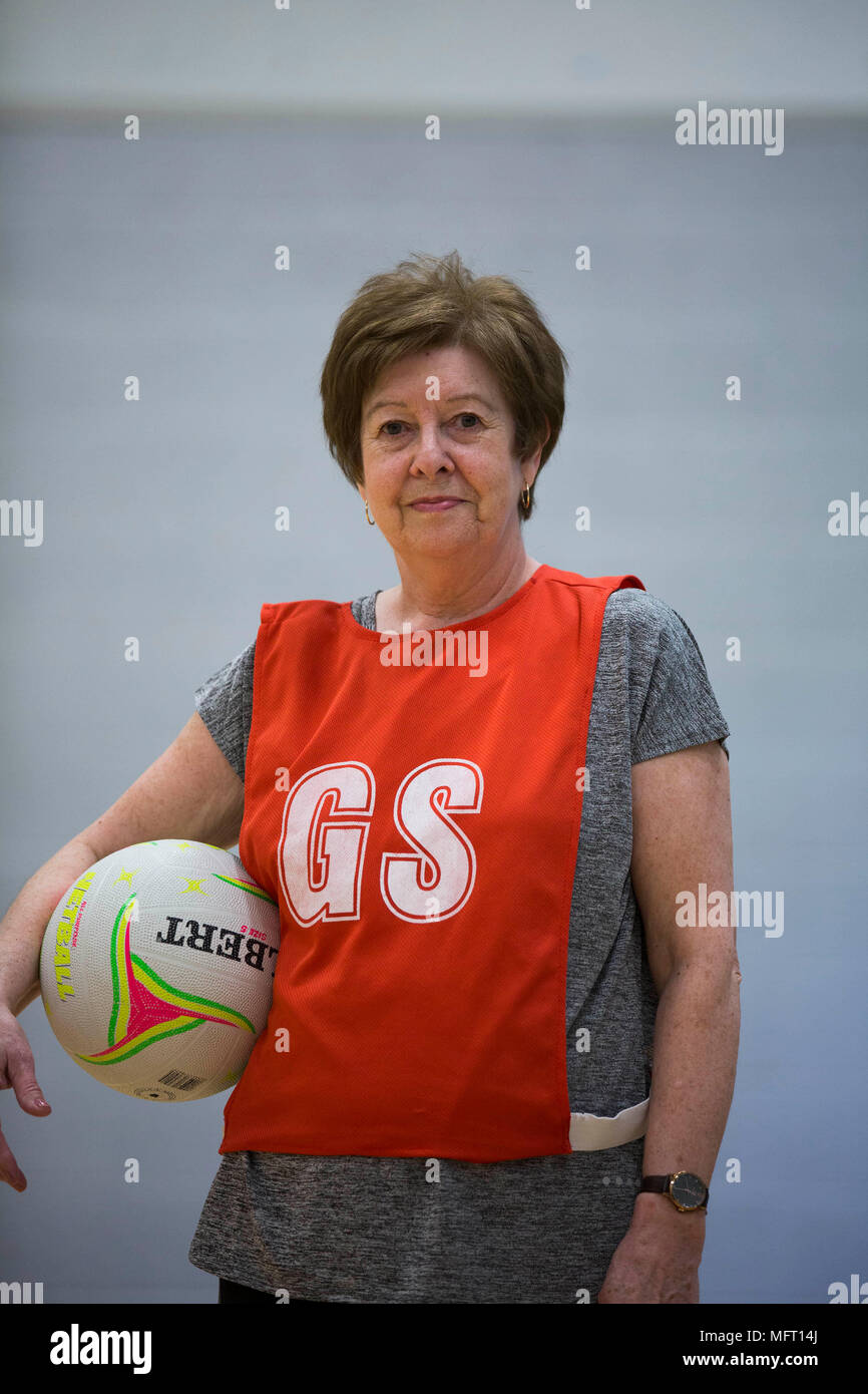 A netball session for older people at the Anfield Community Centre ...