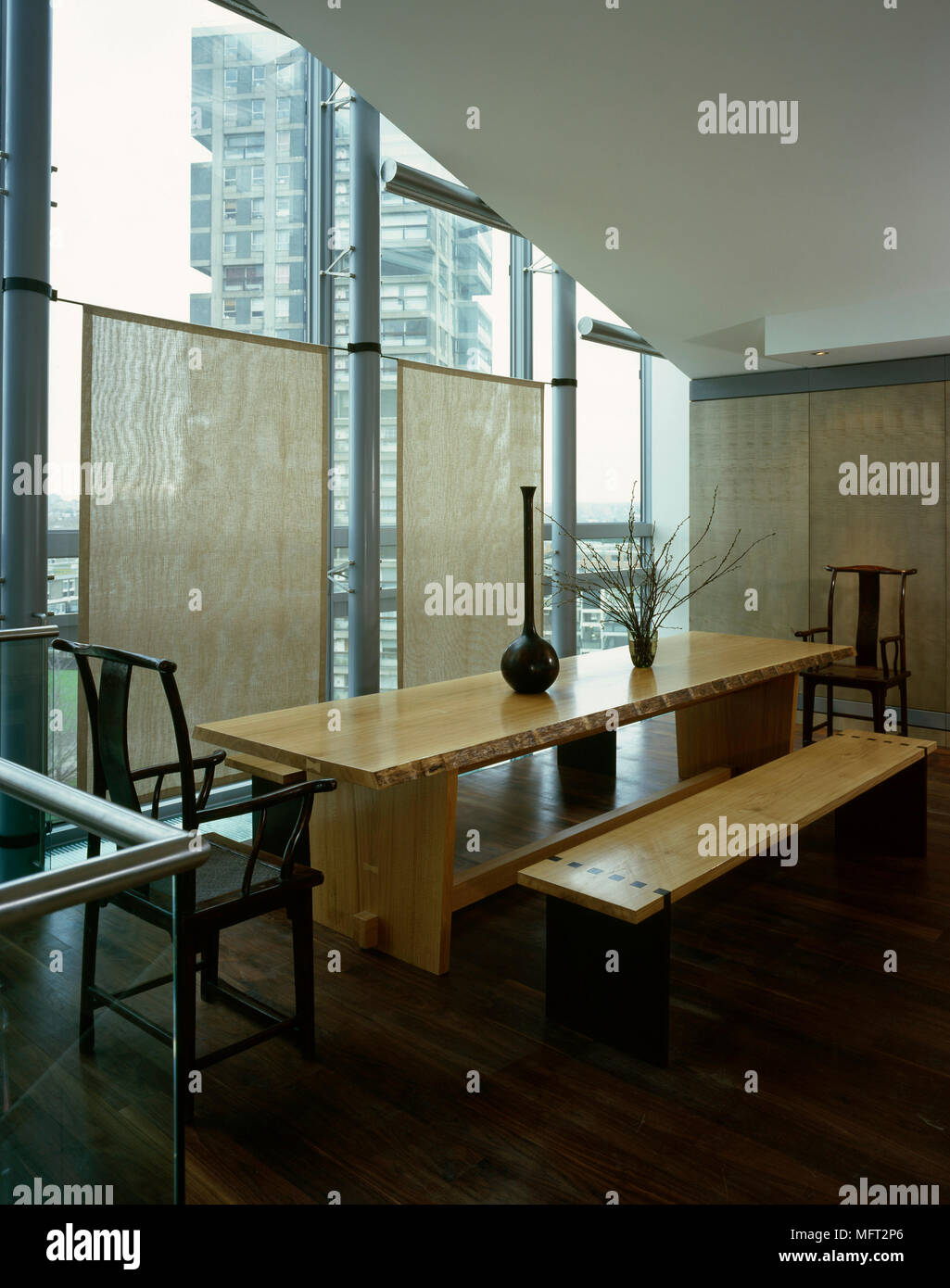 Contemporary Wooden Window Bench Seat