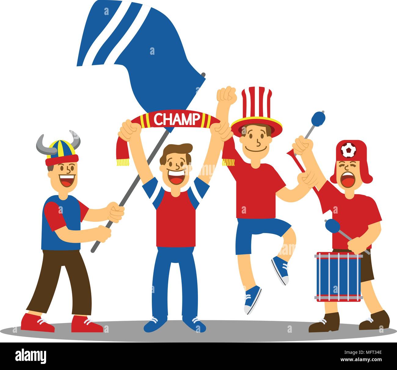 Supporter world cup Stock Vector Images - Alamy