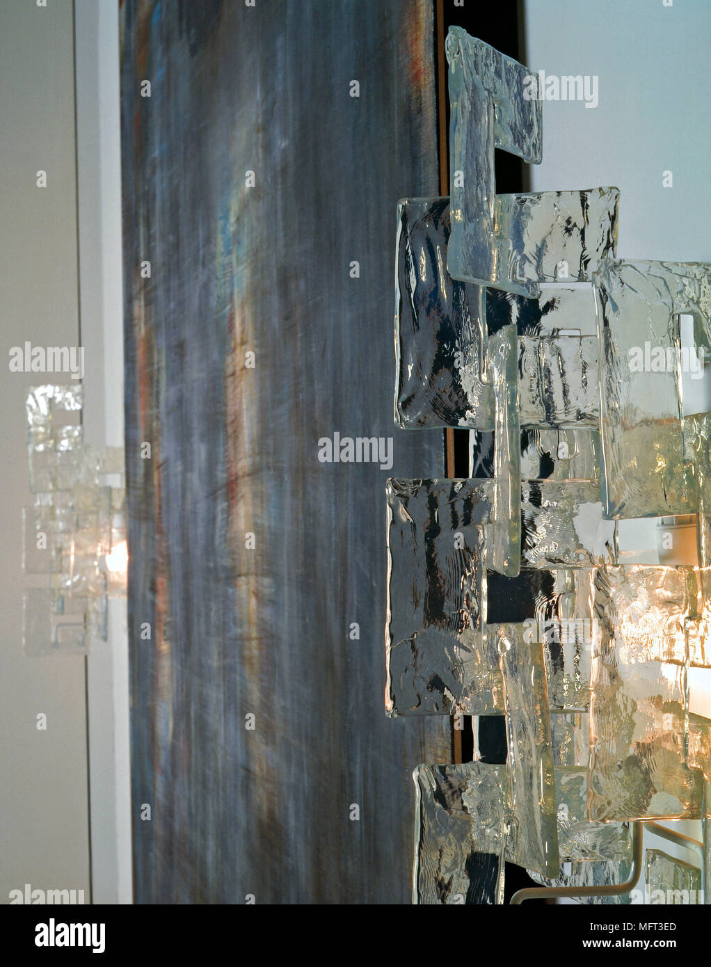 Modern abstract glass wall lights interiors detail lighting abstract ...