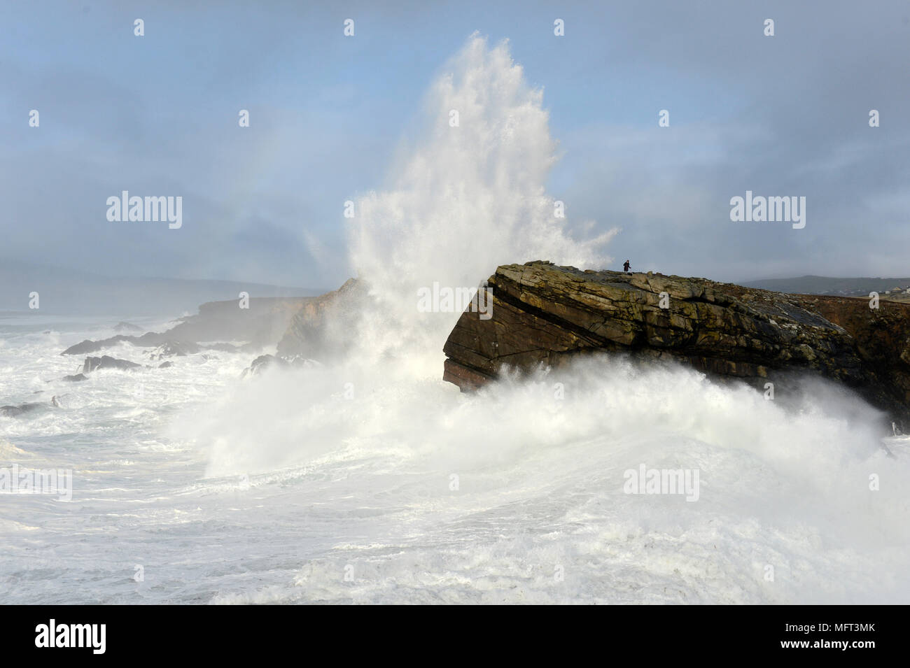 Tsunami wave crashing hi-res stock photography and images - Alamy
