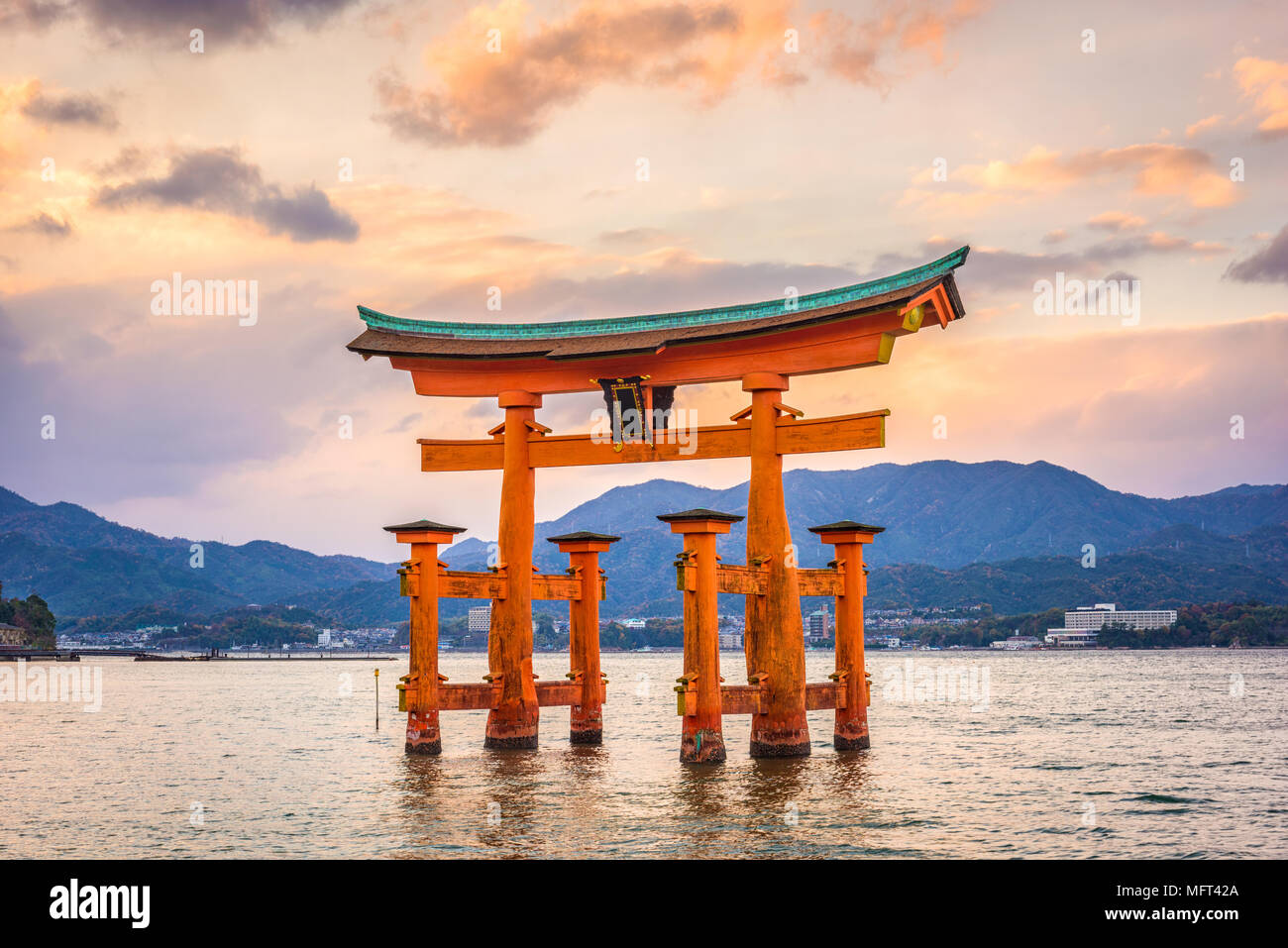 Miyajima, Hiroshima, Japan at Itsukushima Shrine Stock Photo - Alamy