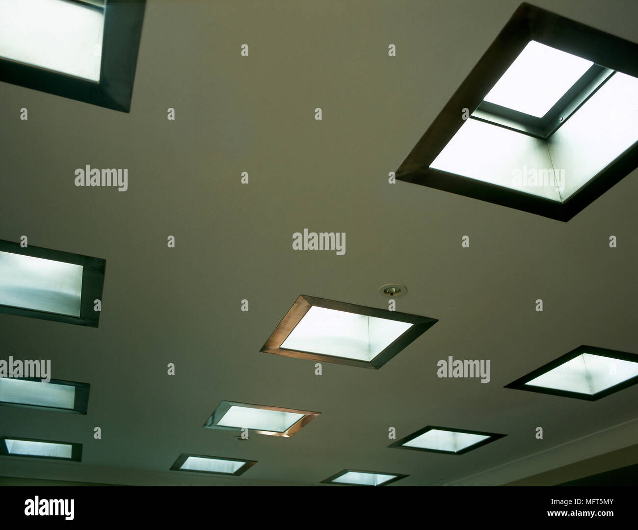 Detail of recessed ceiling skylights Stock Photo - Alamy