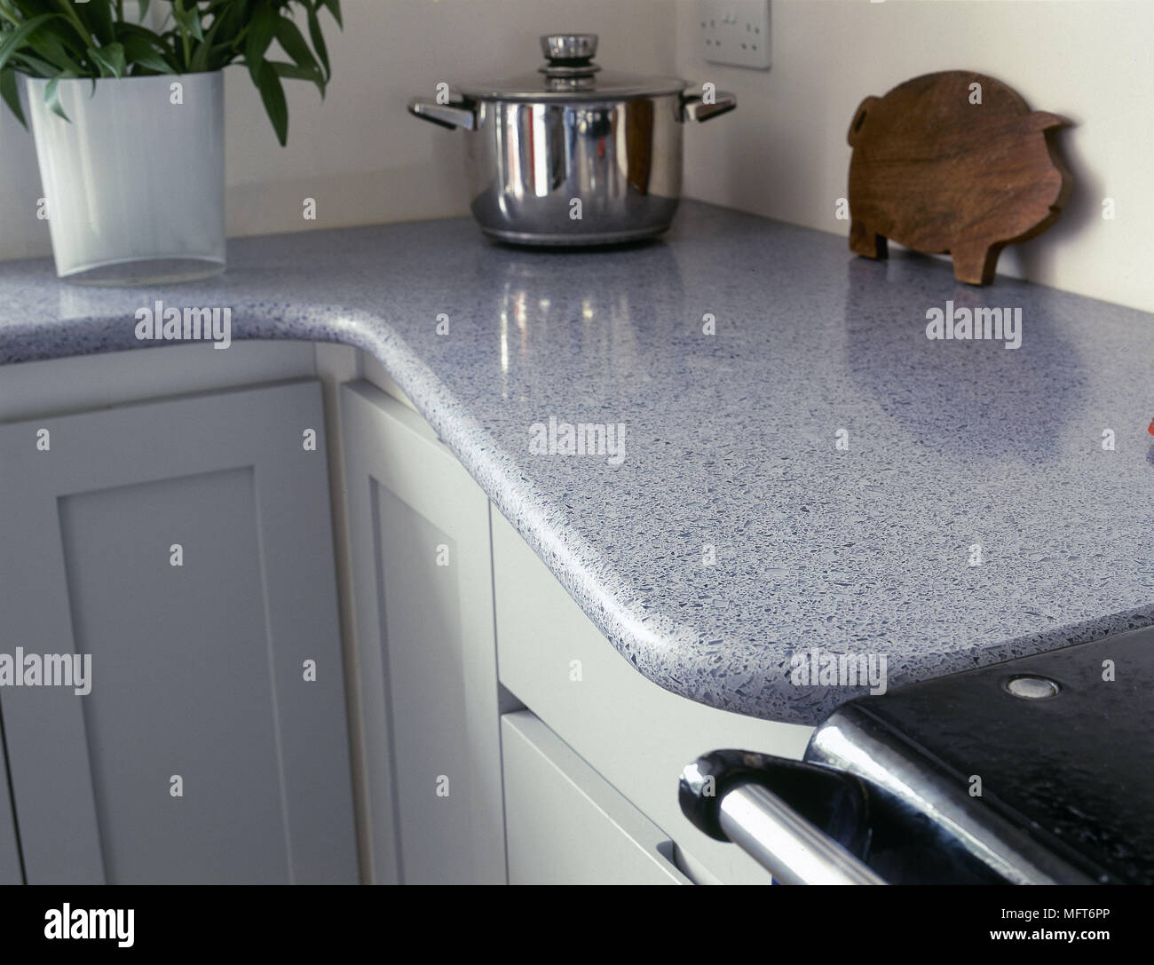 Modern kitchen detail painted units granite worktop Interiors kitchens ...