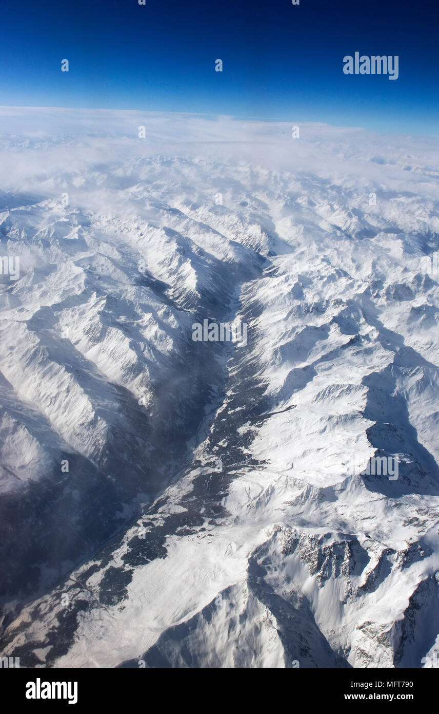 Alps from the air hi-res stock photography and images - Alamy