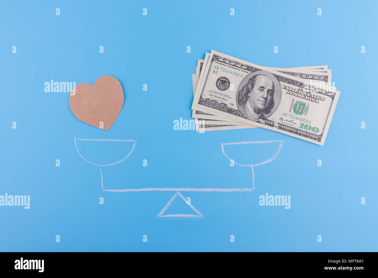 Scale Money Heart High Resolution Stock Photography and Images - Alamy