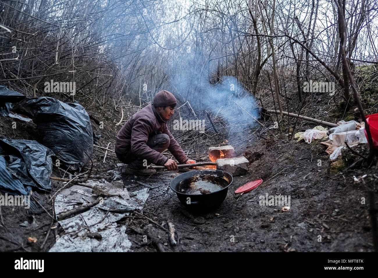 Muddy ditch hi-res stock photography and images - Alamy