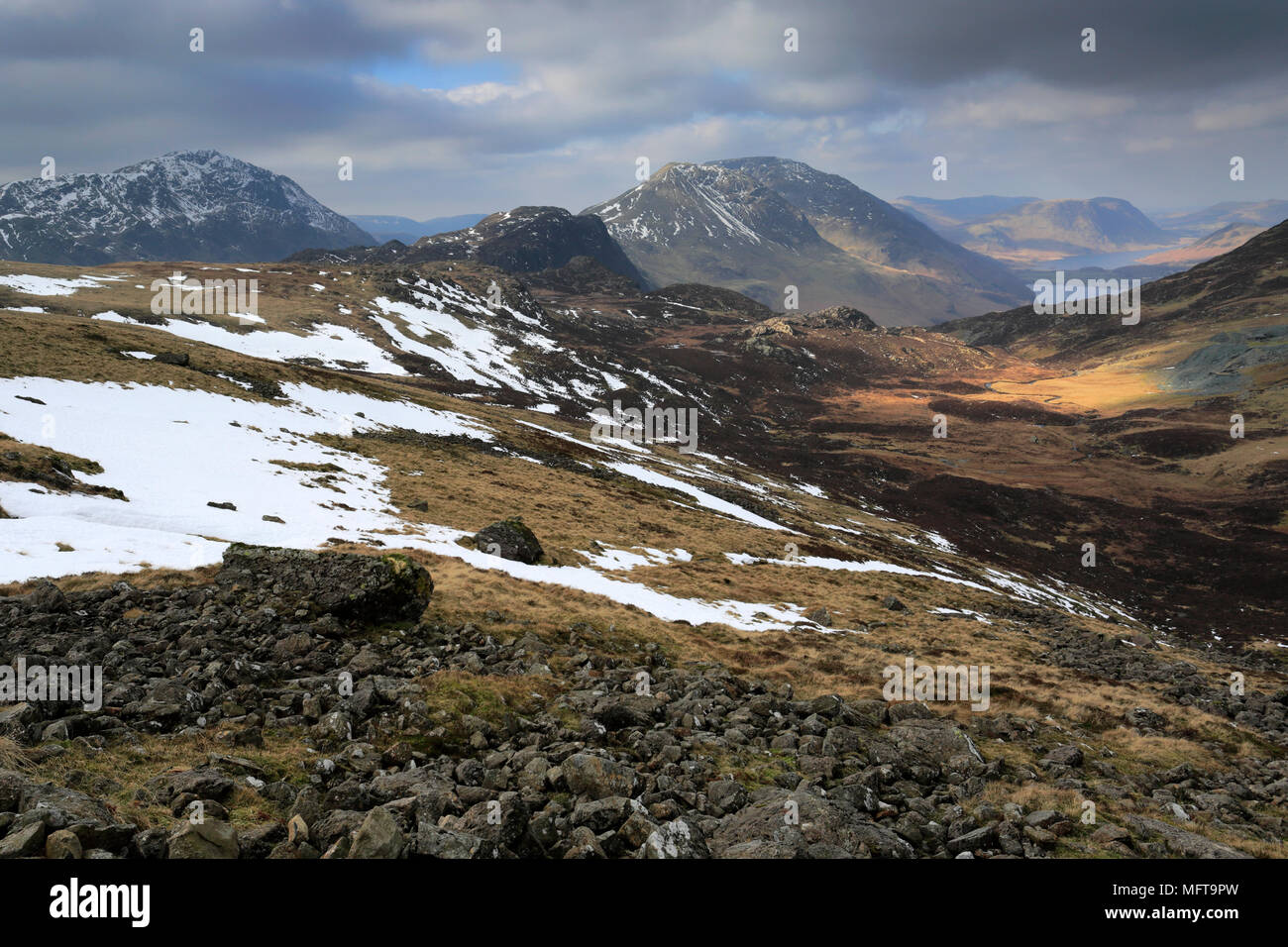 View of, Hay Stacks fell, High Crag fell, Pillar fell, Buttermere, Lake ...