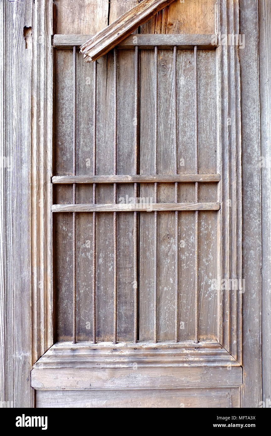 Wood Window of Old House Stock Photo - Alamy