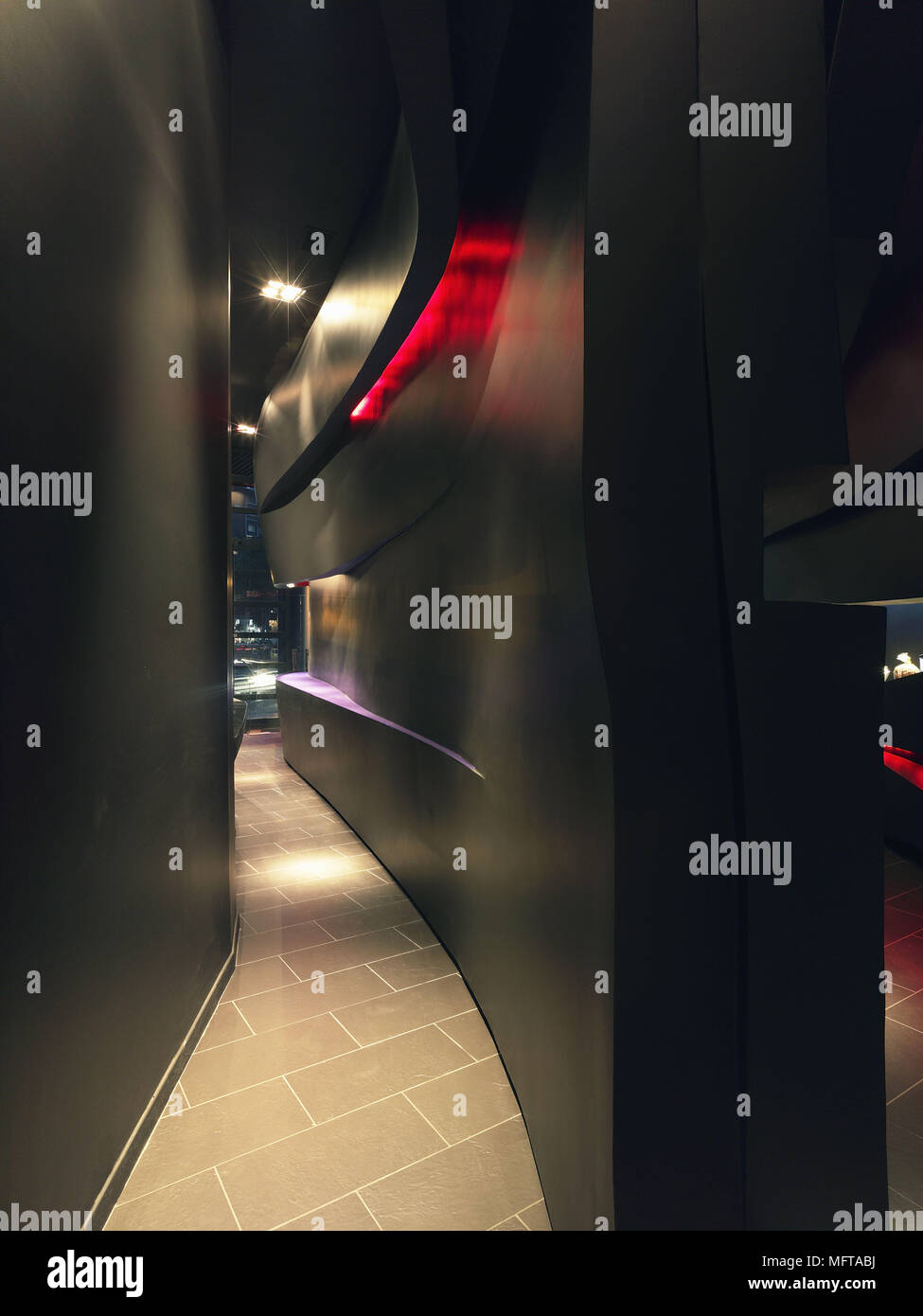 Curving hallway hi-res stock photography and images - Alamy