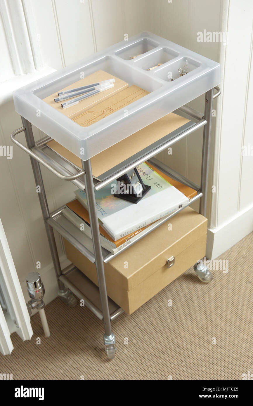 Office storage trolley Stock Photo - Alamy