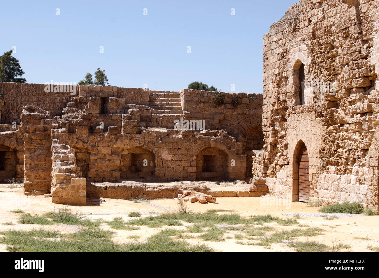 WITHIN THE RUINS OF OTHELLO'S TOWER. THE CITADEL. FAMAGUSTA NORTHERN ...
